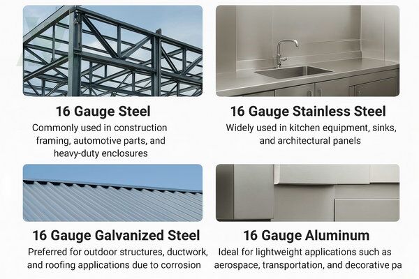 16 Gauge Metal Thickness: Steel, Galvanized, and Aluminum | Huaxiao Metal